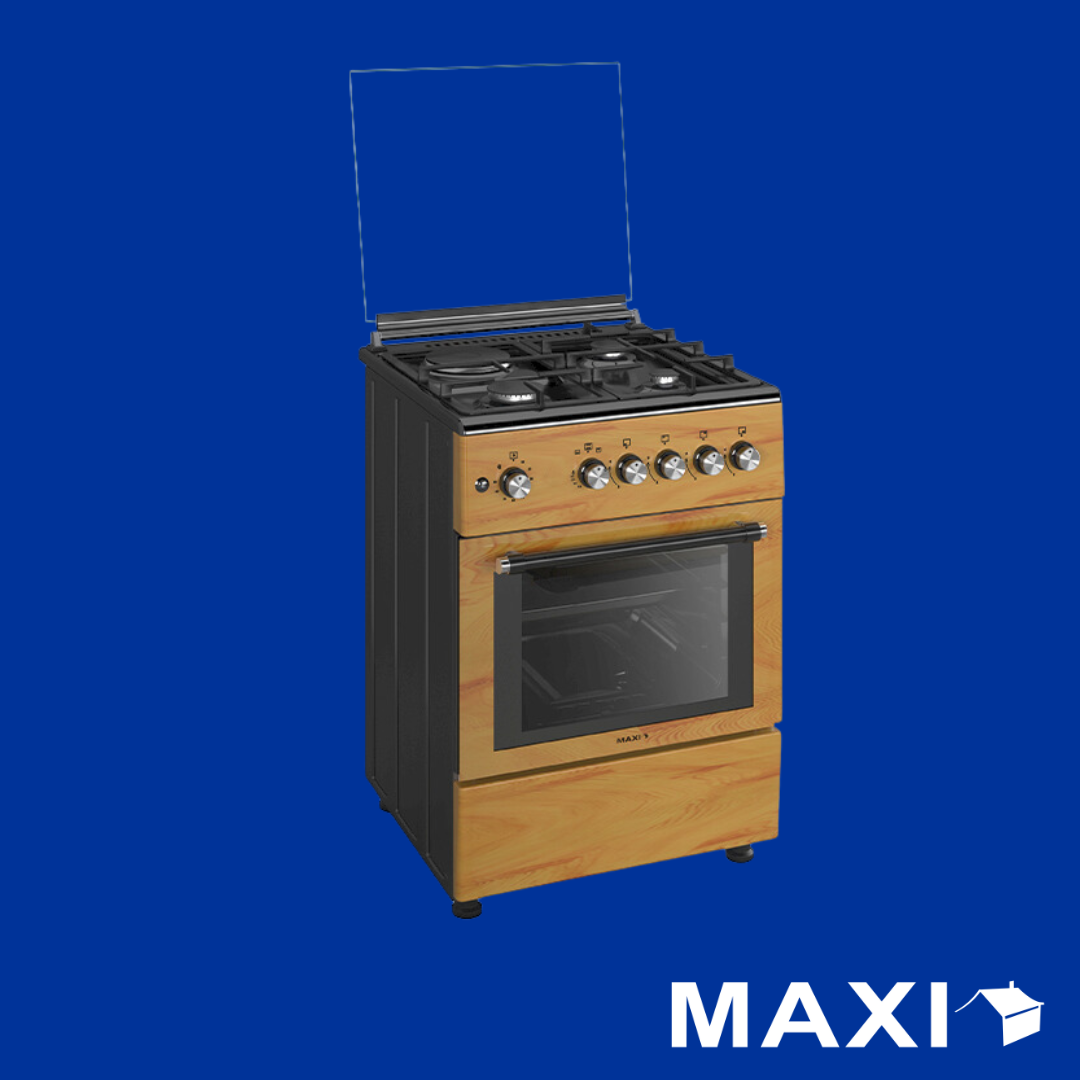 Maxi Gas Cooker 60x60 CM (3+1) Burners IGL Wood (TR) | Fouani