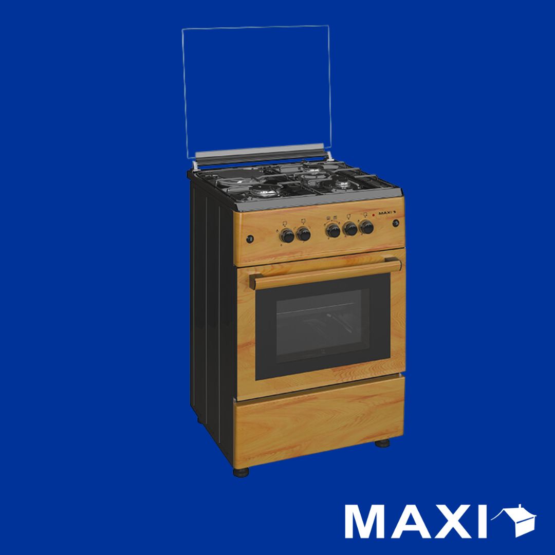 Maxi Gas Cooker 60x60 CM (3+1) Burners IGL Wood | Fouani