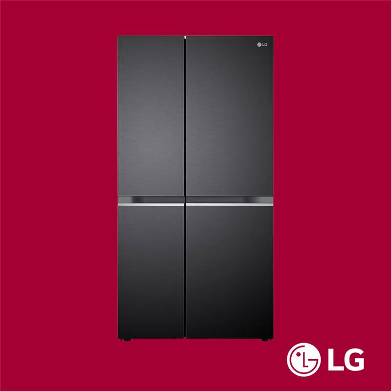 LG SxS Refrigerator 674L (GC-B257KQJW) Matte Black Finish | Fouani