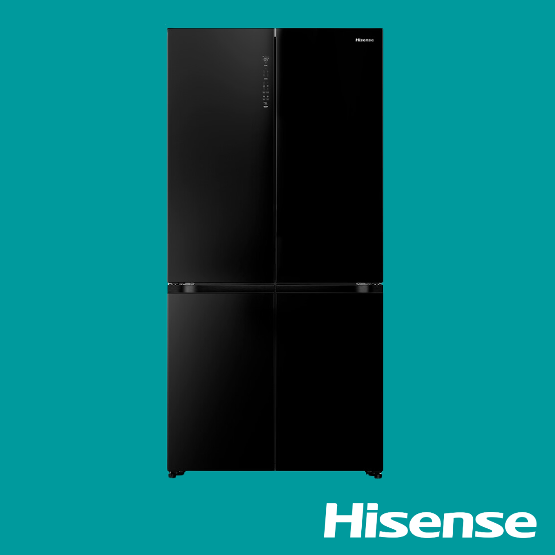 Hisense SxS Refrigerator 591L (BCD-605W) Cross Door Black | Fouani