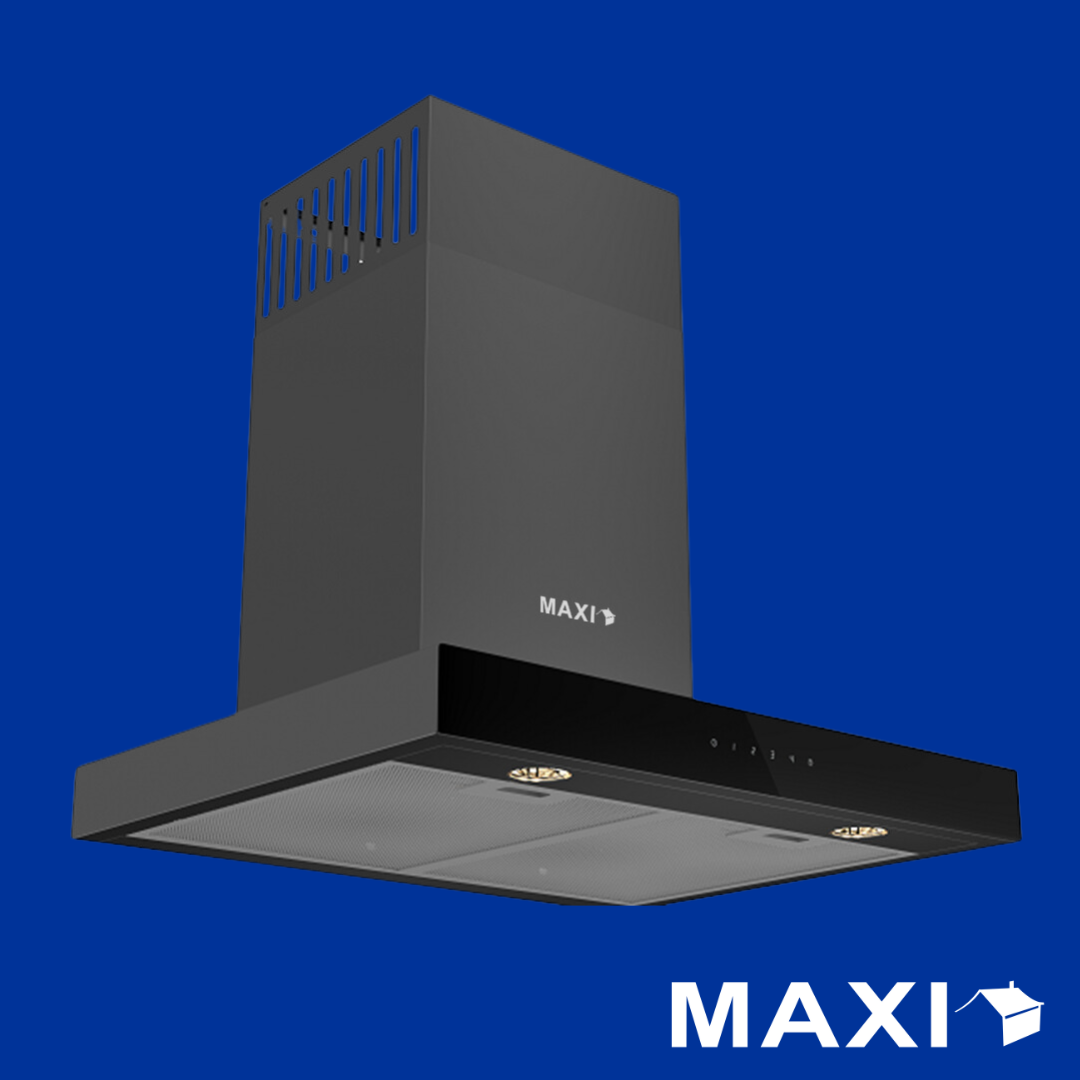 Maxi Hood 90cm T-Type (D011BL) Black Glass | Fouani