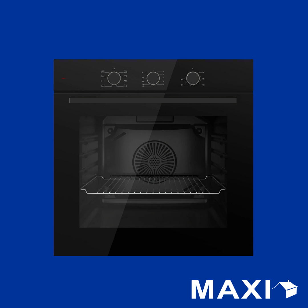 Maxi Electric Built-in Oven 60CM (QBP7BL) Black | Fouani