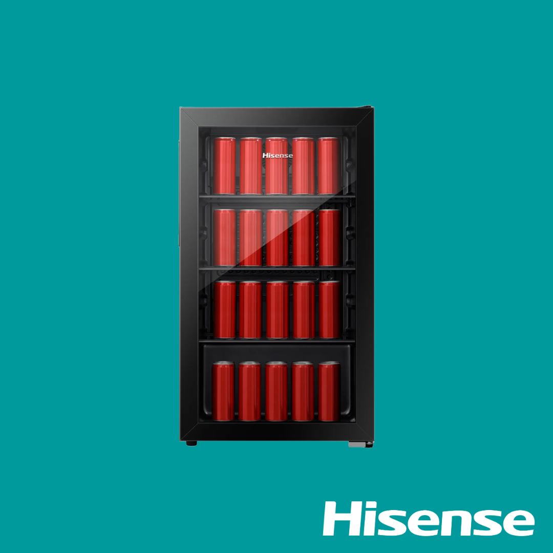 Hisense Glass Door Beverage Cooler 91L (94JC) | Fouani