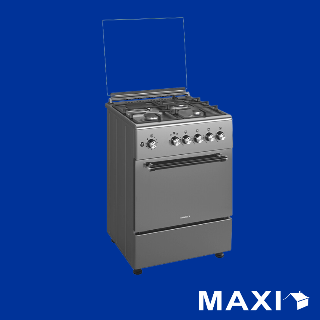 Maxi Gas Cooker 60x60 CM (3+1) Burners IGL Inox (TR) | Fouani