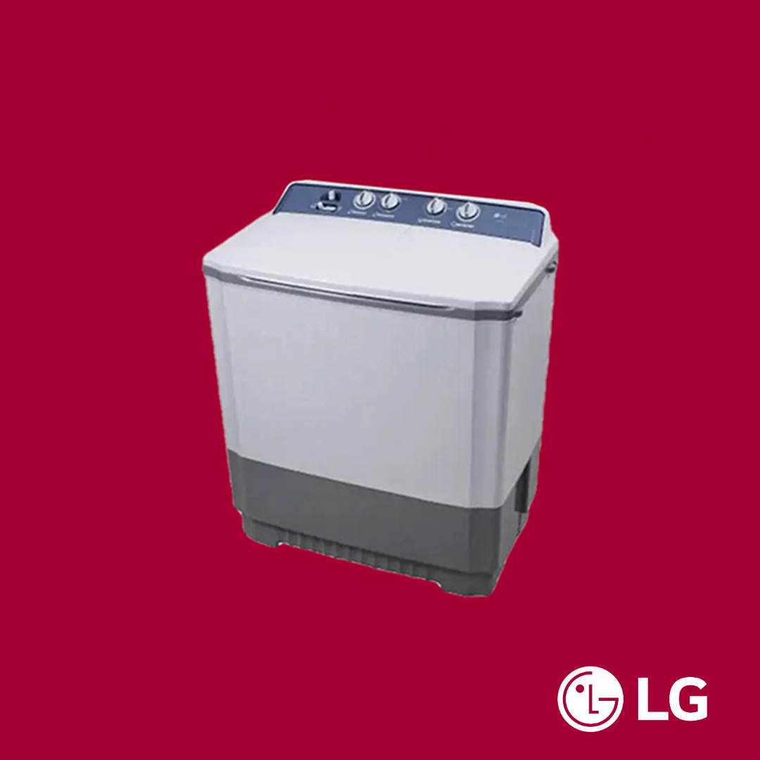 LG Top Load Twin Tub 13KG (P1401RWPL) Washing Machine | Fouani