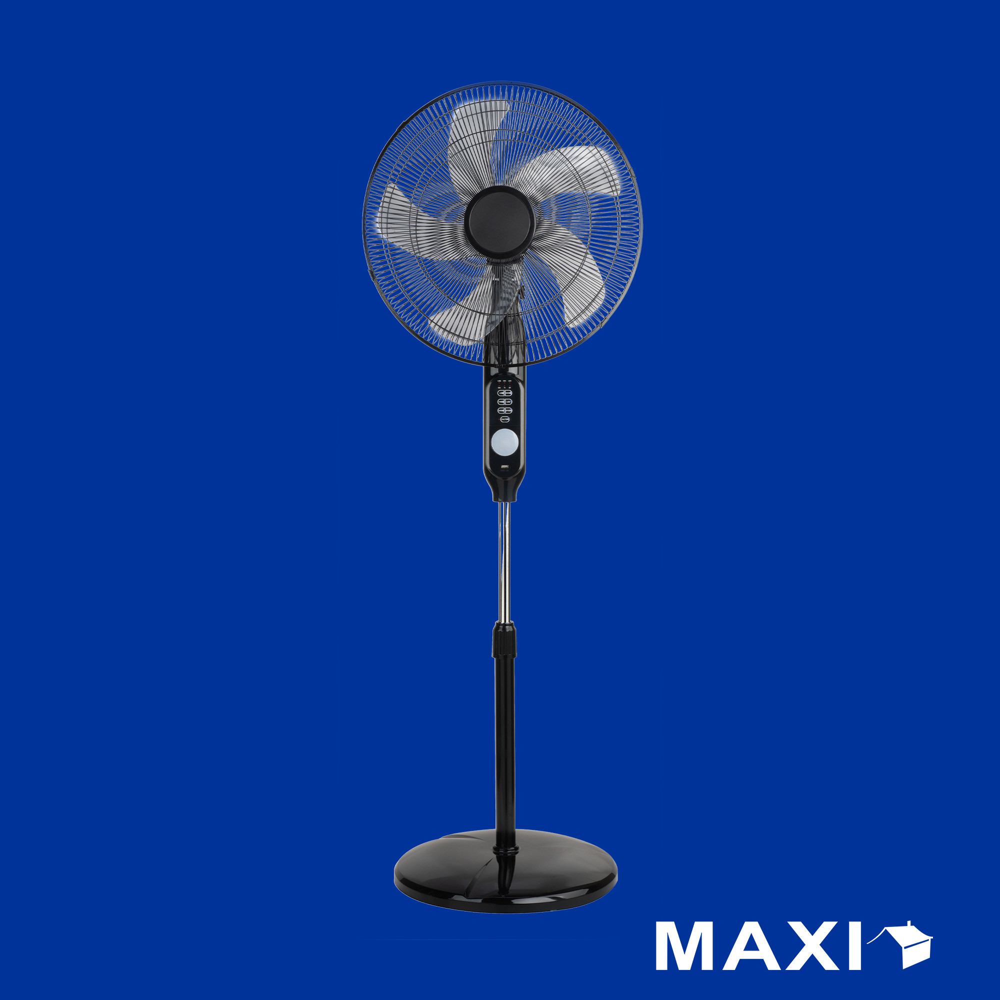 Maxi Standing Rechargeable Fan 16 inch Black (KYS-40AC) | Fouani