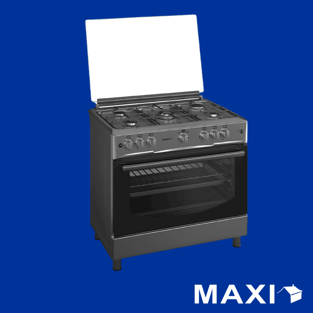 Maxi Gas Cooker 60x90 CM (5) Burners Inox | Fouani